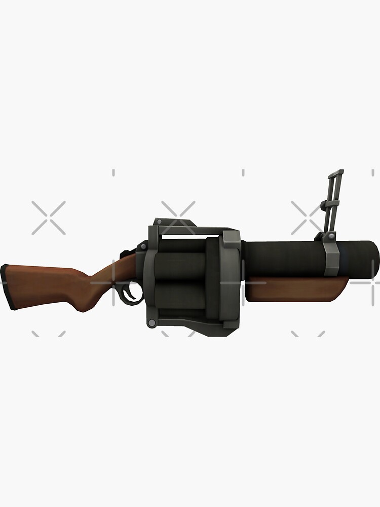 "TF2 Demoman Grenade Launcher Weapon " Sticker by burba | Redbubble