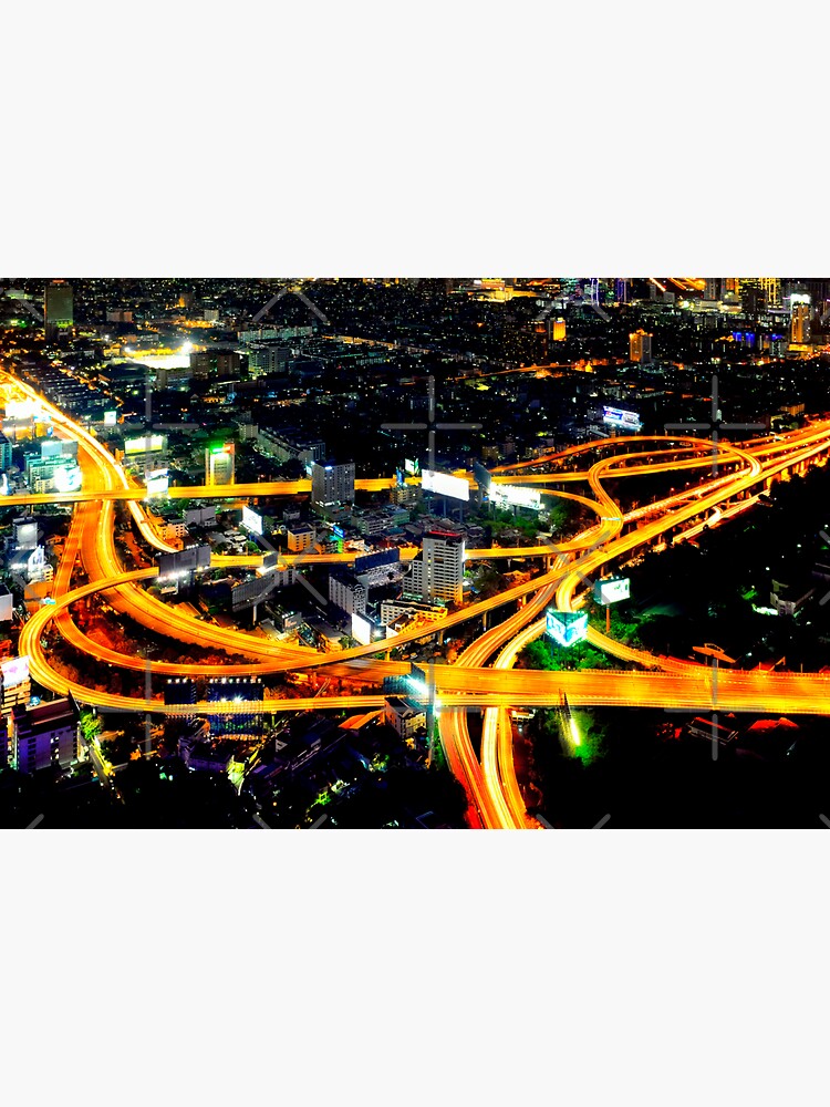 "Sirat Expressway Interchange" Sticker for Sale by troianifabrizio ...