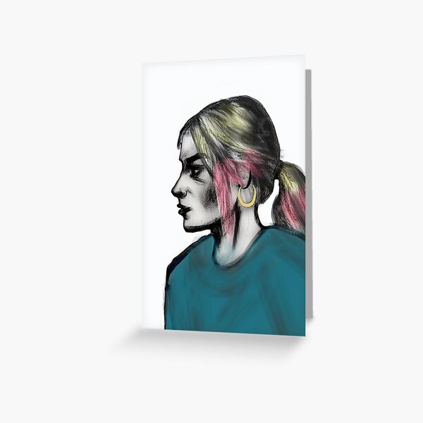 Maeve Wiley Pencil Drawing Sex Education Greeting Card For Sale By Kristiart Redbubble