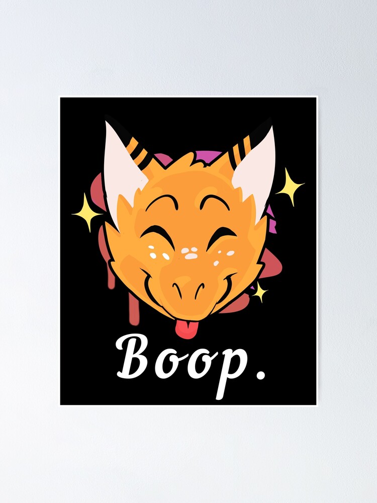 "Boop. A dragon fursona" Poster by VHusky | Redbubble