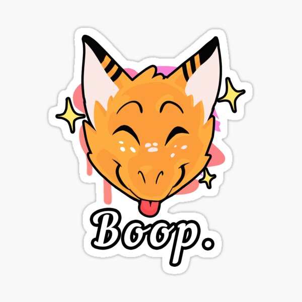 "Boop. A dragon fursona" Sticker for Sale by VHusky | Redbubble