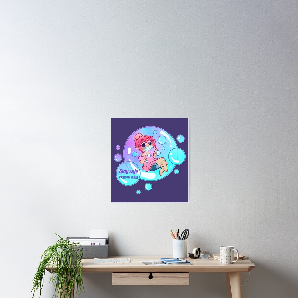 "Soap Bubble Chibi" Poster by heysoleilart | Redbubble