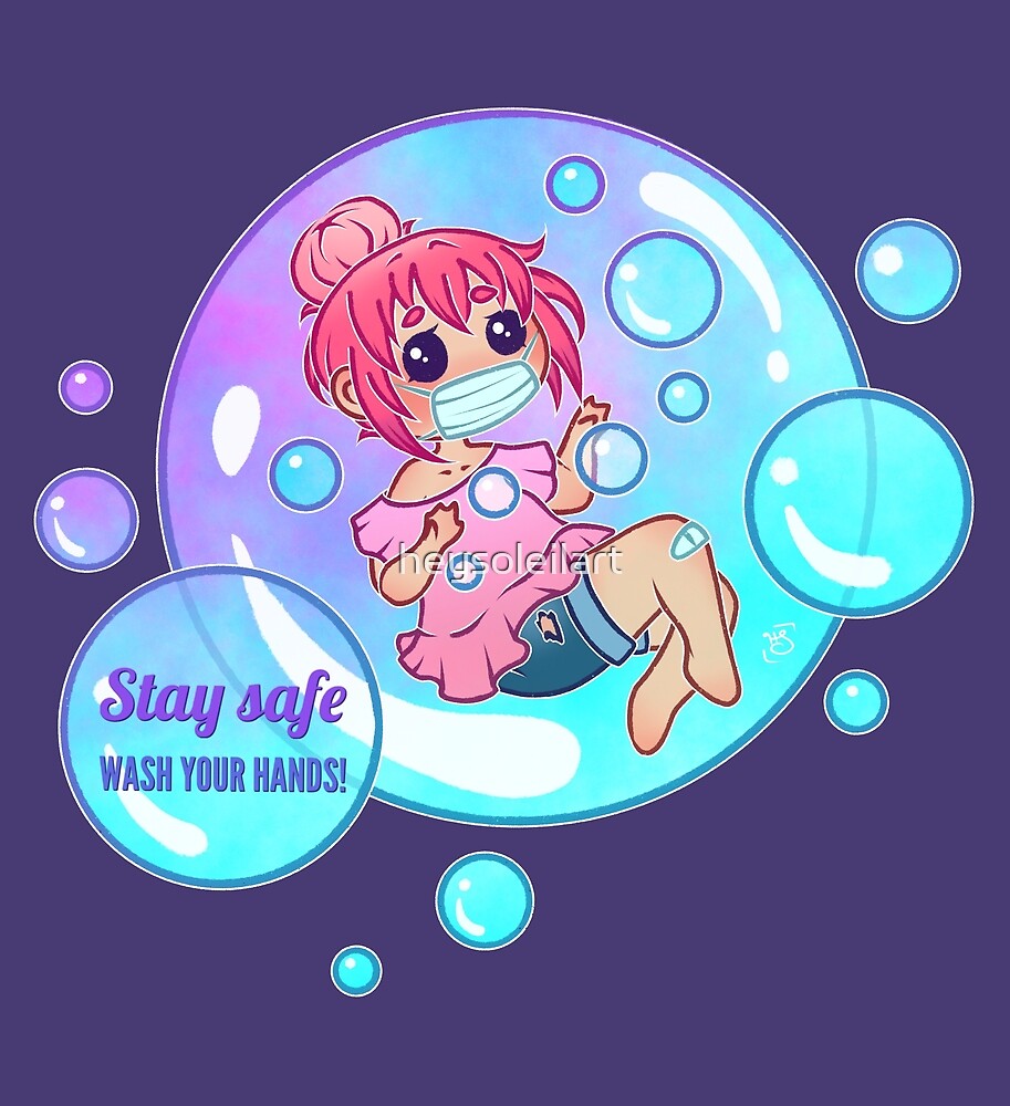 "Soap Bubble Chibi" by heysoleilart | Redbubble