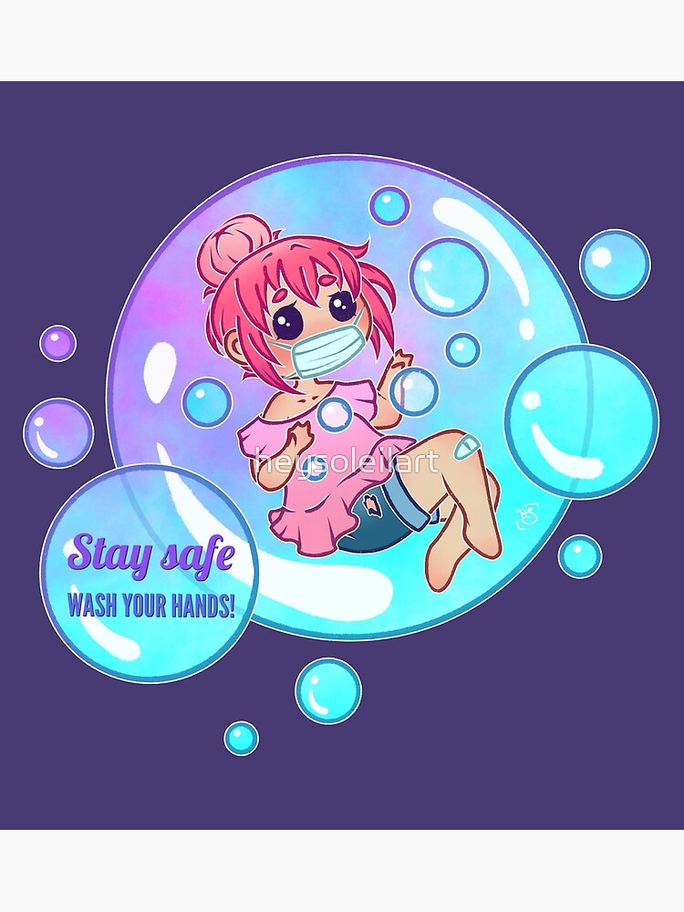 "Soap Bubble Chibi" Poster by heysoleilart | Redbubble