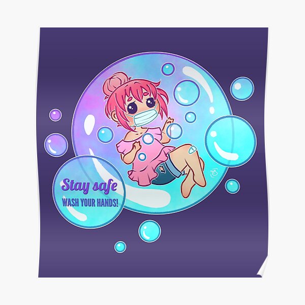 "Soap Bubble Chibi" Poster by heysoleilart | Redbubble