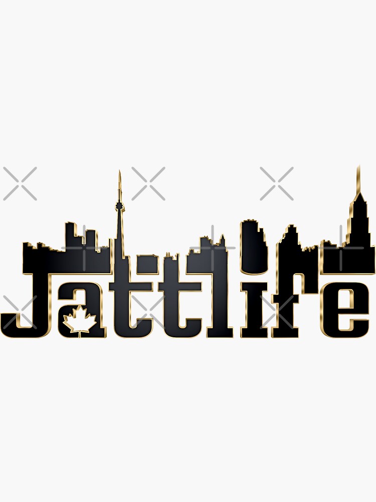 "Jatt Life " Sticker for Sale by Digi By Nature | Redbubble