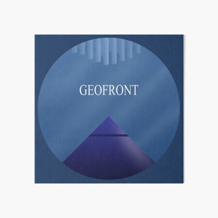 "Geofront Logo (With Title) - Neon Genesis Evangelion" Art Board Print ...