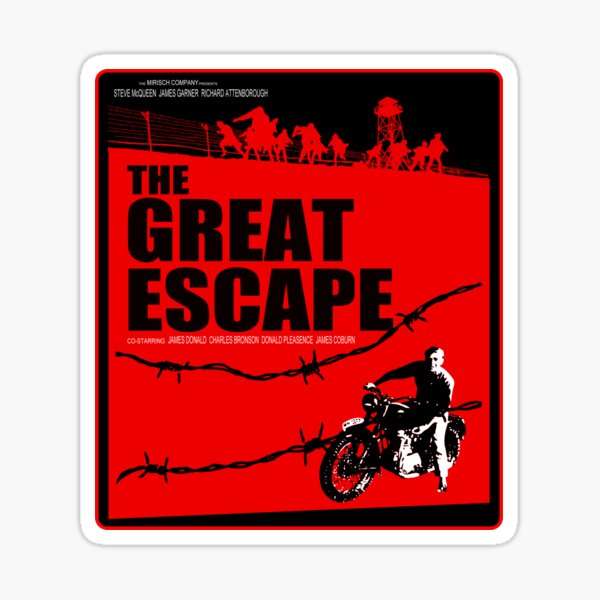 The Great Escape Stickers | Redbubble
