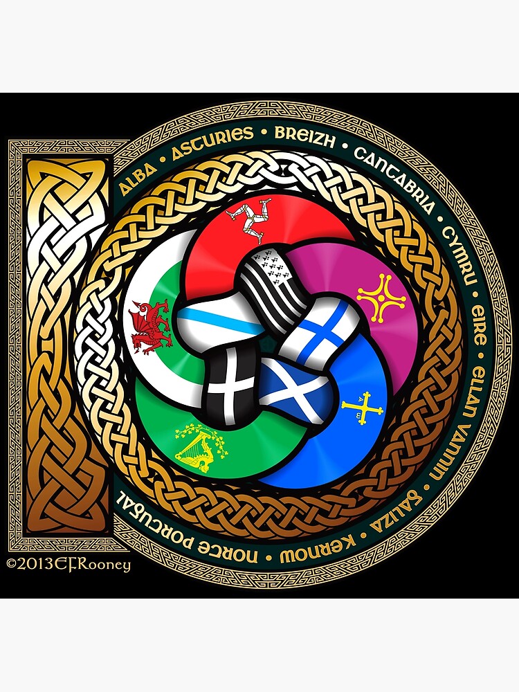 "Ten Celtic Nations" Poster for Sale by efrooney | Redbubble