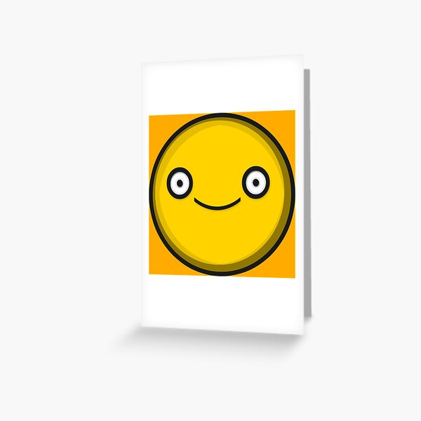Tarjetas de felicitación «Emoji inocente de la cara de Sublime Design ...