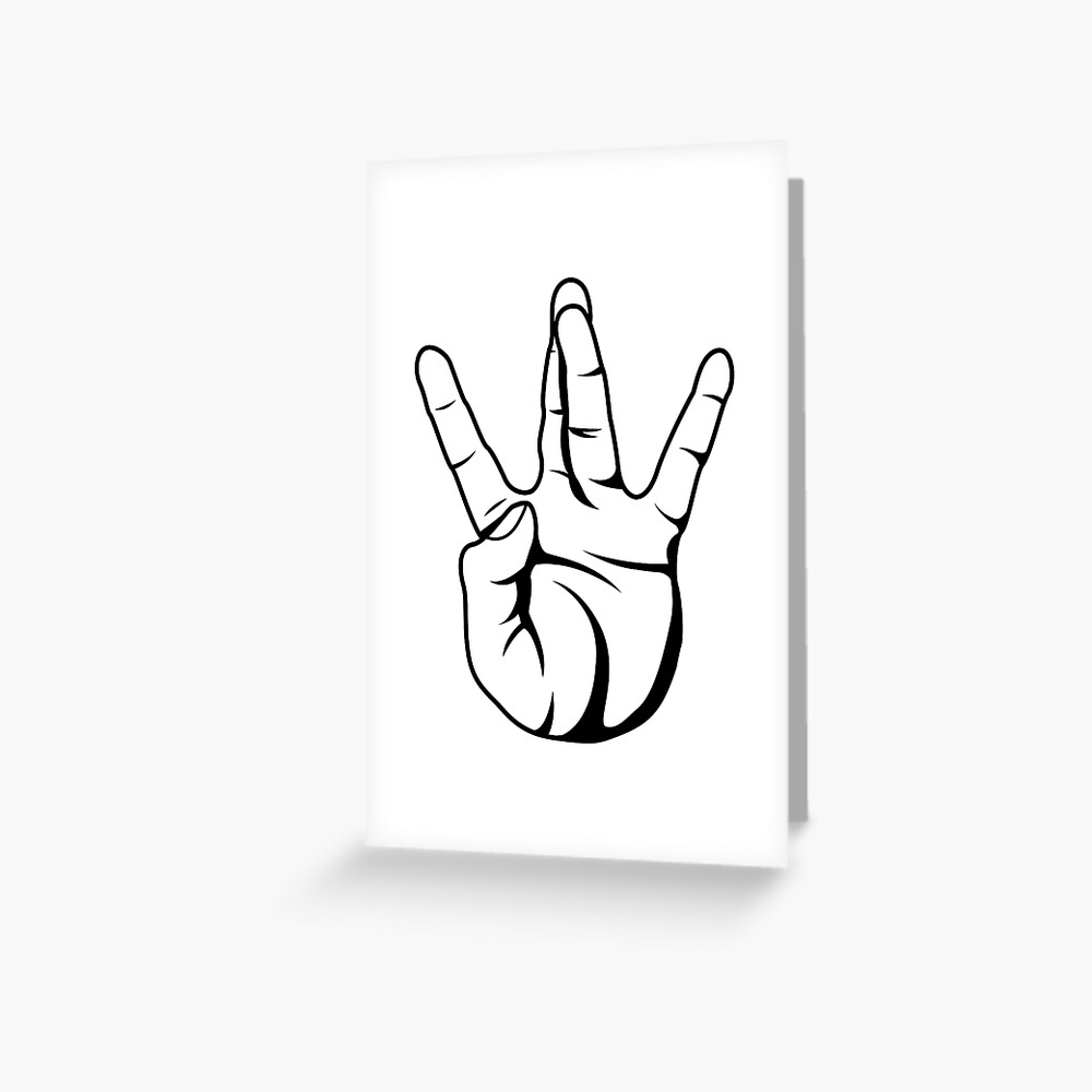 "Westside West Coast Rap Hip Hop Hand Sign" Greeting Card by ...