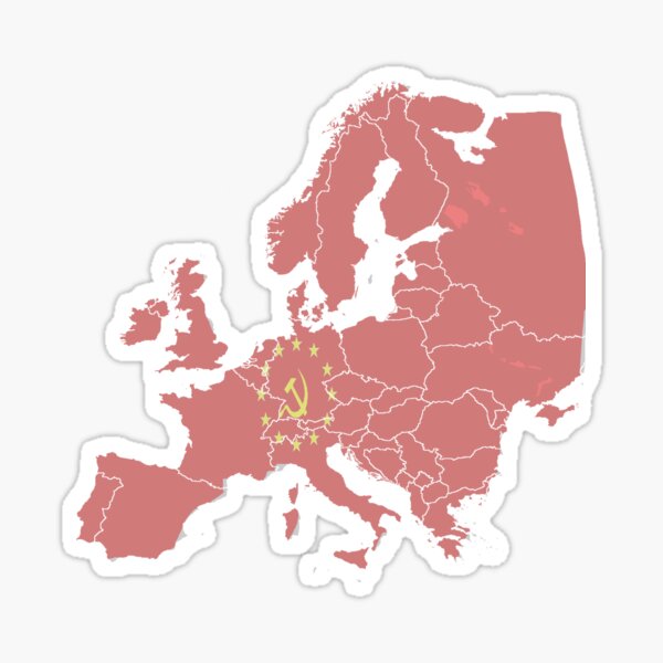"Socialist Europe Map" Sticker for Sale by getguillotined | Redbubble