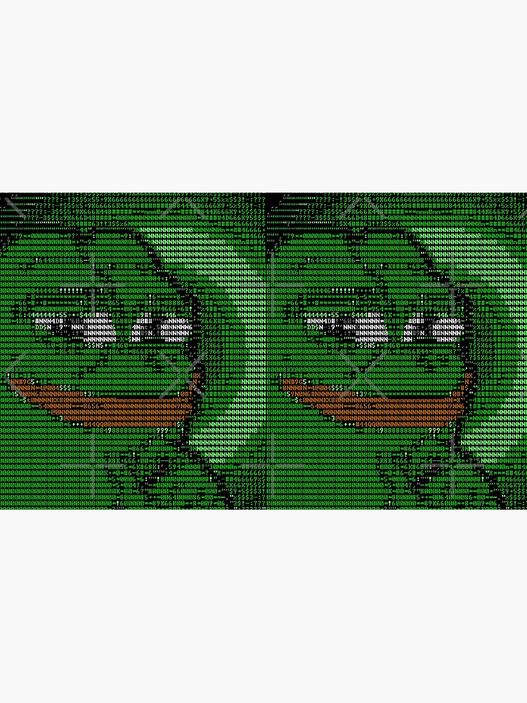"Pepe The Frog Smug Face Meme Ascii Text Graphic Computer Retro Green ...
