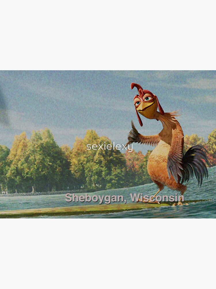 "Chicken Joe, Wisconsin " Sticker for Sale by sexielexy | Redbubble