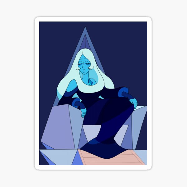 "Blue Diamond " Sticker for Sale by candyauraquartz | Redbubble