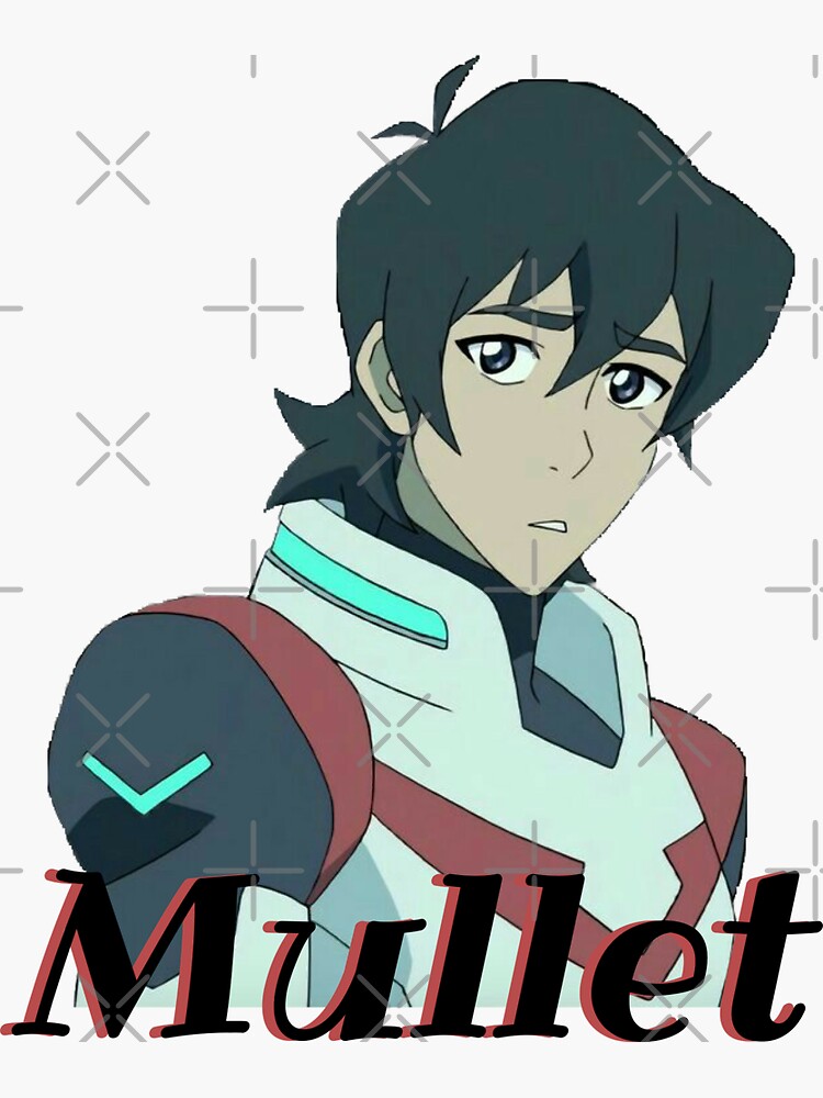 "Keith Kogane, Mullet - Voltron" Sticker for Sale by rutabaigramen ...