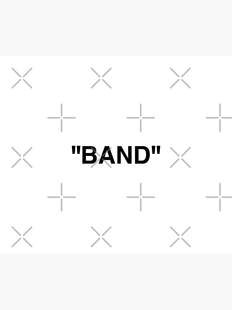 "Off White Band Sticker Label Marching Band" Poster for Sale by ...