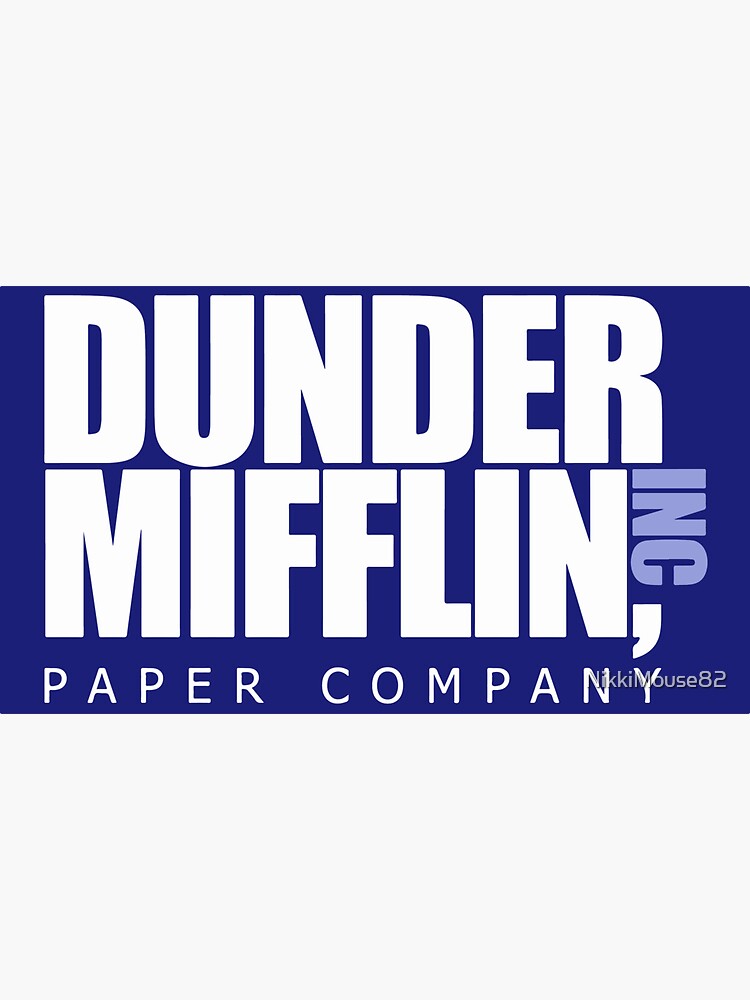 "Dunder Mifflin Logo - The Office" Sticker for Sale by NikkiMouse82 ...