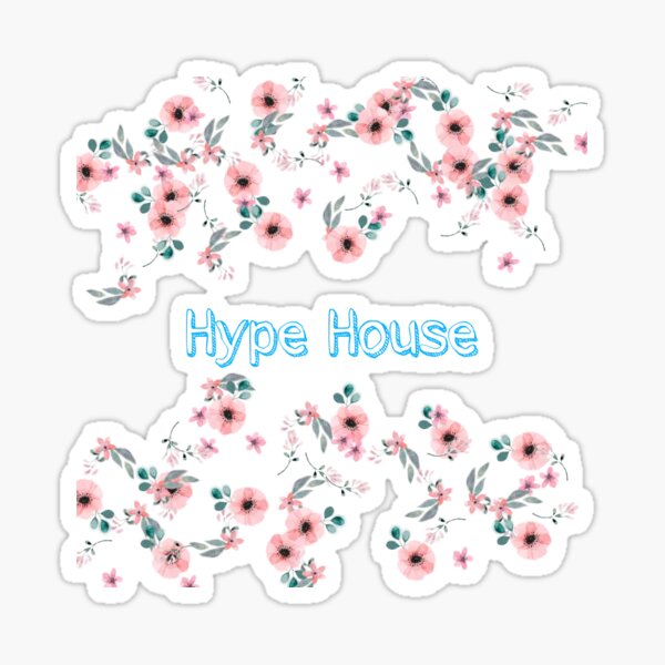 "Hype house" Sticker for Sale by Wmcs91 | Redbubble