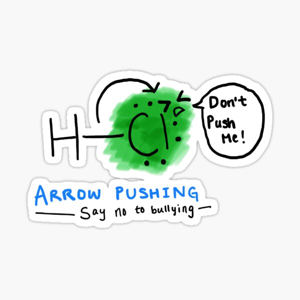 "Arrow Pushing Anit-Bullying" Sticker for Sale by KawaiiChemist | Redbubble