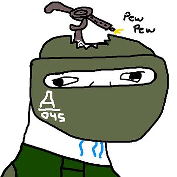 "Brainlet Tachanka" Sticker for Sale by DripDealer | Redbubble