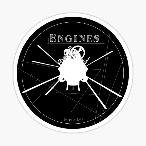 "Engines Graphics 01" Sticker for Sale by MJBurke | Redbubble