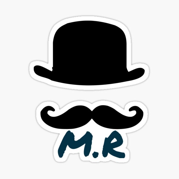 "mr" Sticker for Sale by Sujith-320 | Redbubble