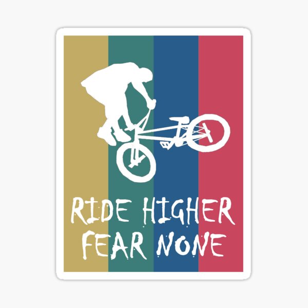"BMX fear none" Sticker by aktiveaddict | Redbubble
