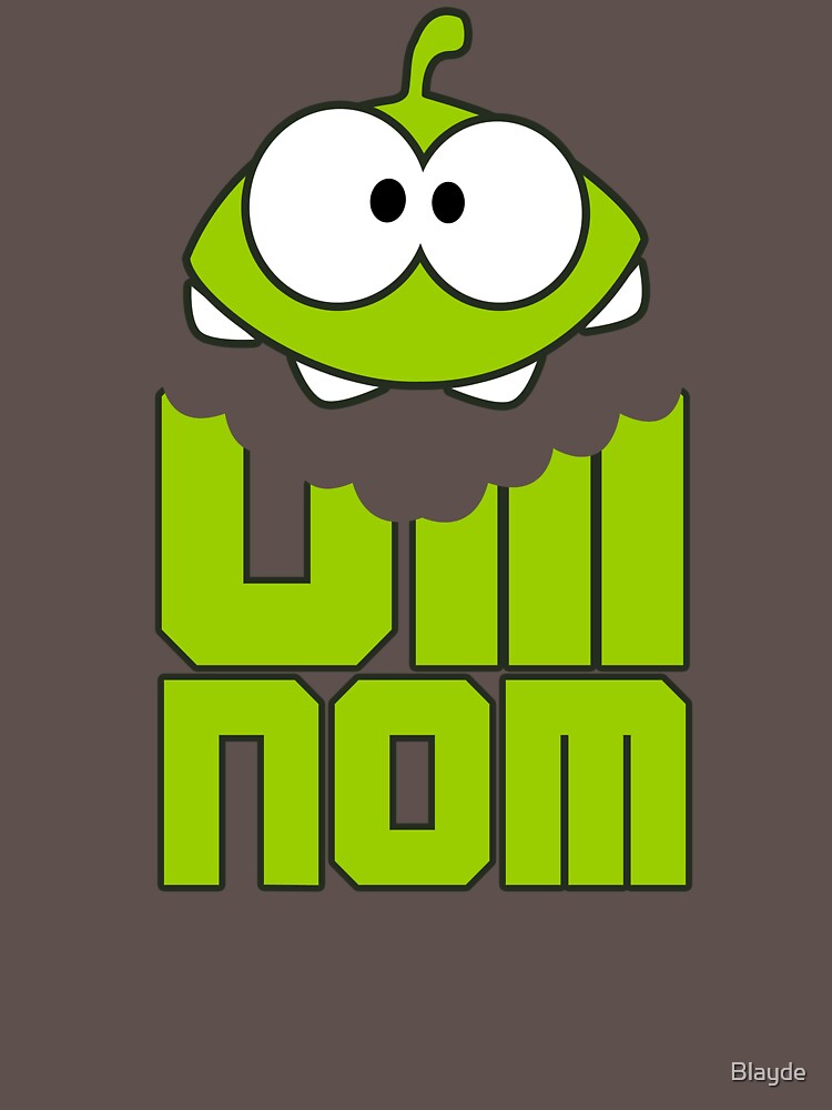 "OMNOM" T-shirt for Sale by Blayde | Redbubble | cut t-shirts - rope t ...