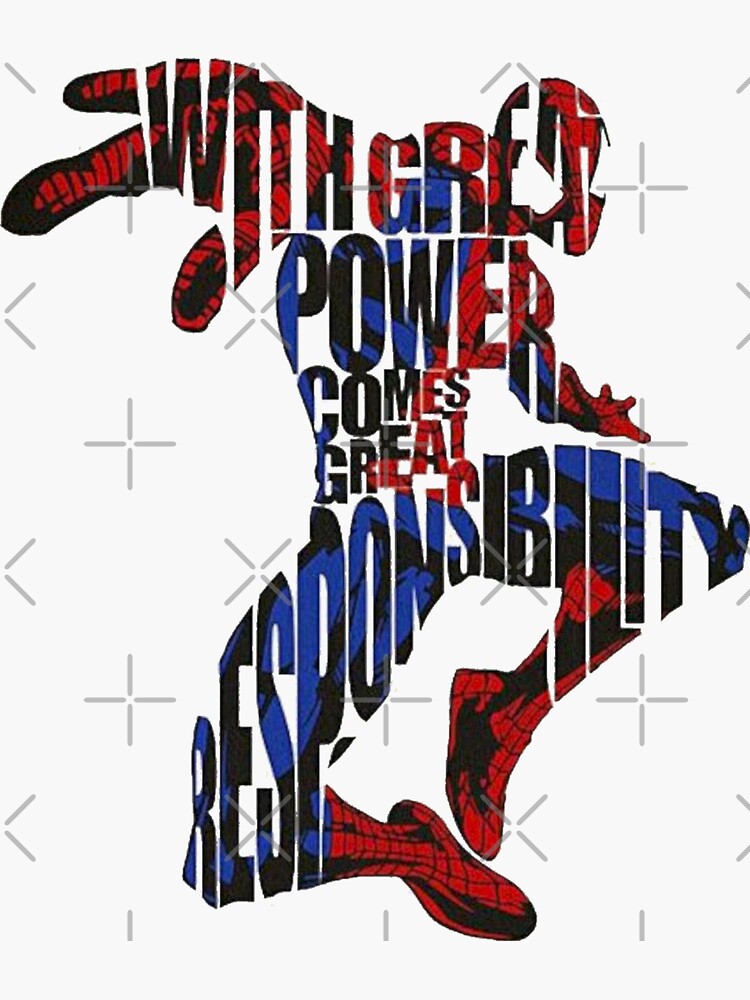 "With great power comes great responsibility Title of calligraphy ...