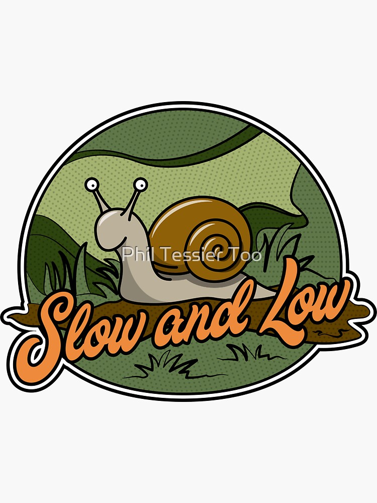 Pegatina «Caracol de dibujos animados lento y bajo» de C-N-Designs ...