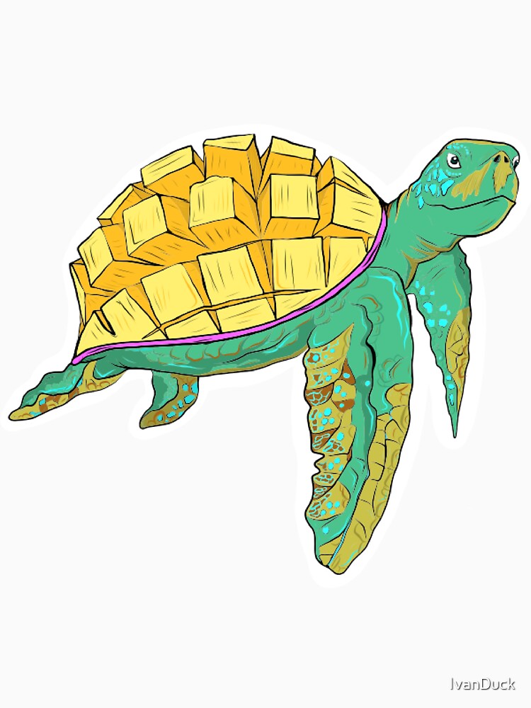 "TURTLE MANGO" T-shirt by IvanDuck | Redbubble | turtle t-shirts ...