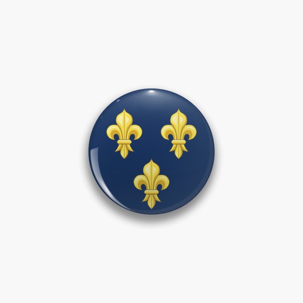 "Blason France moderne French royal golden yellow fleur de lys lis blue ...
