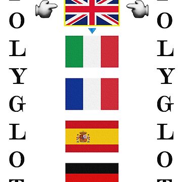 "Polyglot language selector" Sticker for Sale by xellos92 | Redbubble