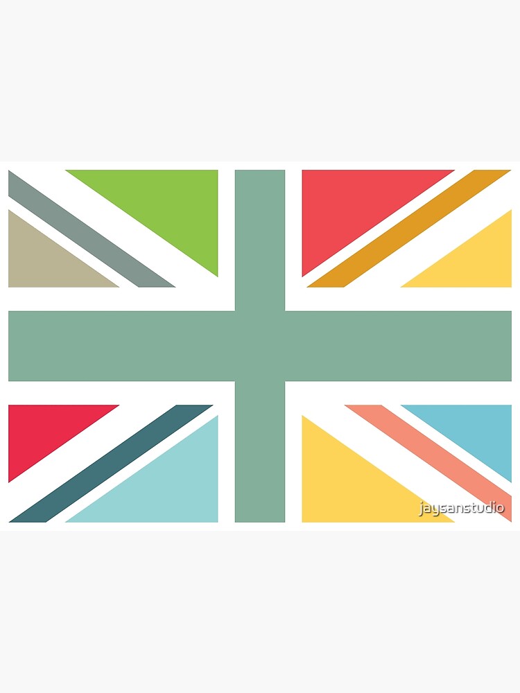 "Colourful Union Jack flag" Poster by jaysanstudio | Redbubble