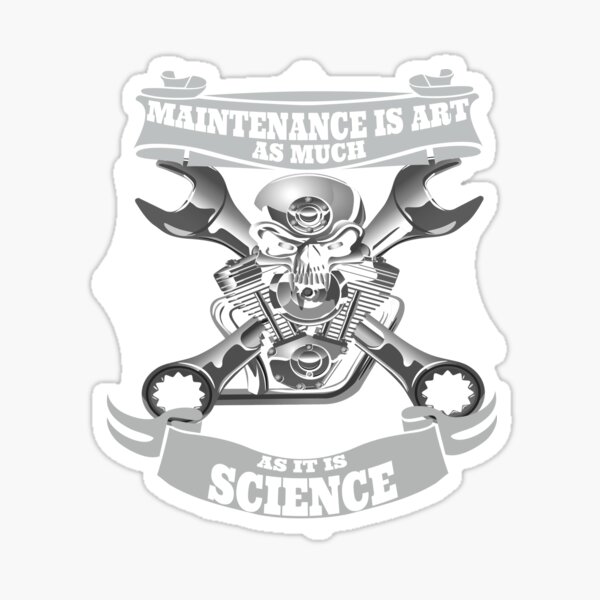 "Biker Art, Science Motorcycle Dad shirt" Sticker by WelderSurgeon ...