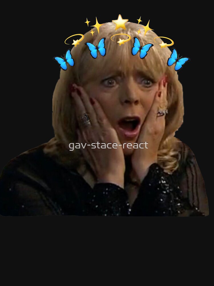 "Pam Shipman Gavin & Stacey Oh My Christ Emoji Crown" T-shirt for Sale ...