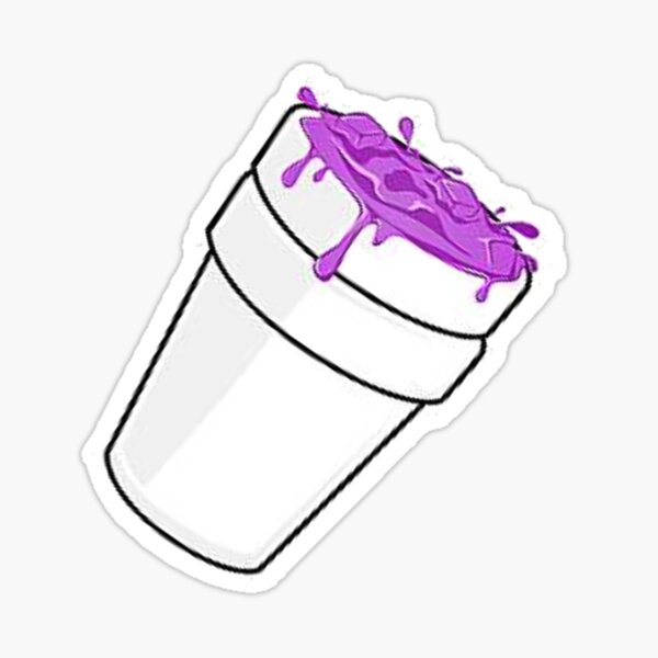 "double cup purple drink lean codeine basic oven" Sticker for Sale by ...
