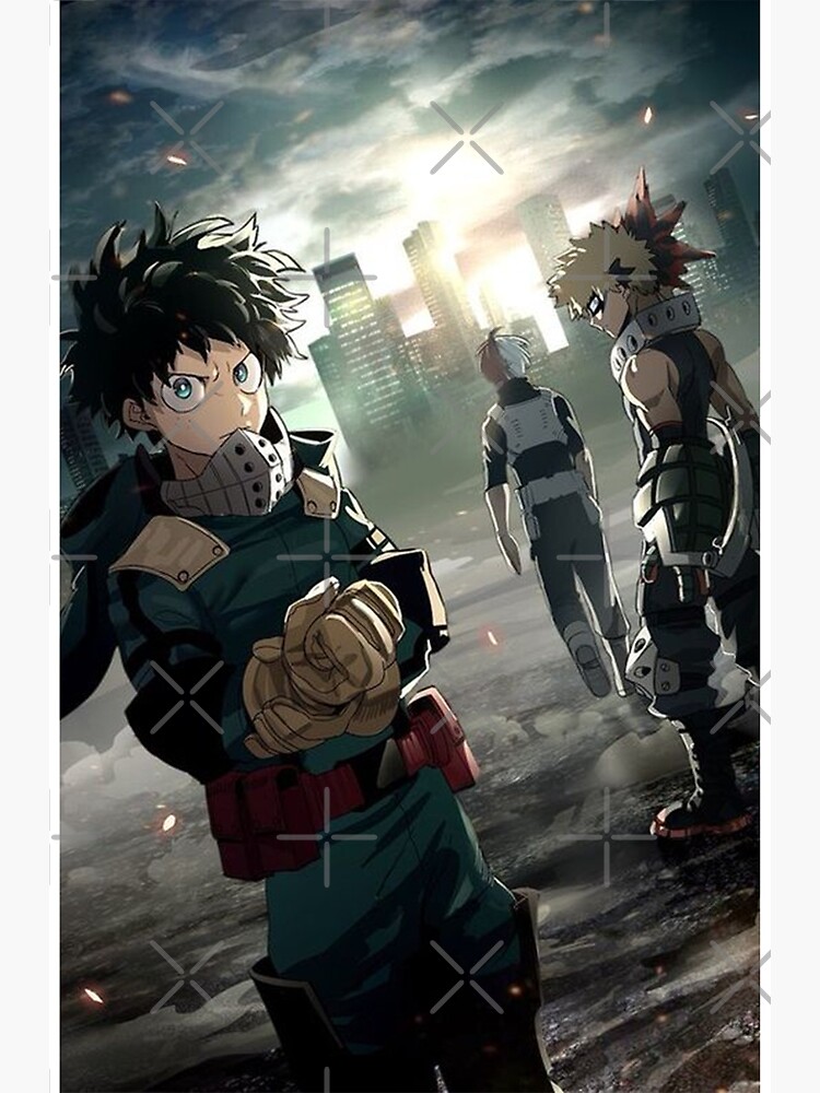 Impression photo « Midoriya Bakugou Todoroki My Hero Academia », par ...