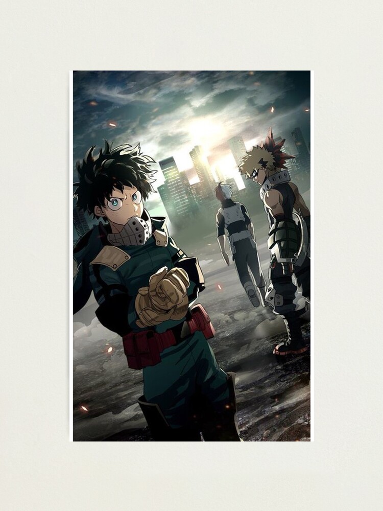 Impression photo « Midoriya Bakugou Todoroki My Hero Academia », par ...