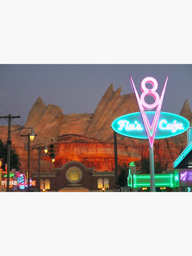"Cars Land - Radiator Springs" Sticker for Sale by glendroid | Redbubble