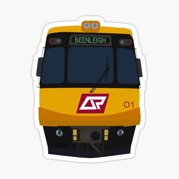 "Queensland Rail EMU01 Cartoon Art" Sticker by CliffordClothin | Redbubble