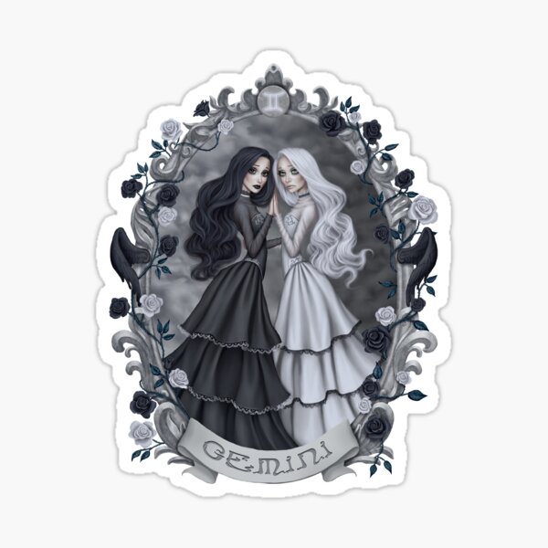 "Sad Zodiac - Gemini" Sticker by Enamorte | Redbubble