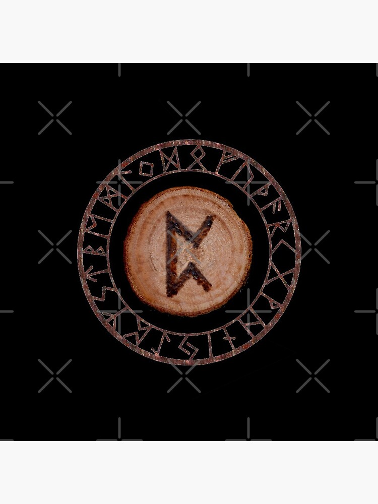 Perthro Elder Futhark Rune Pin Button sold by Bruno Coutinho | SKU ...