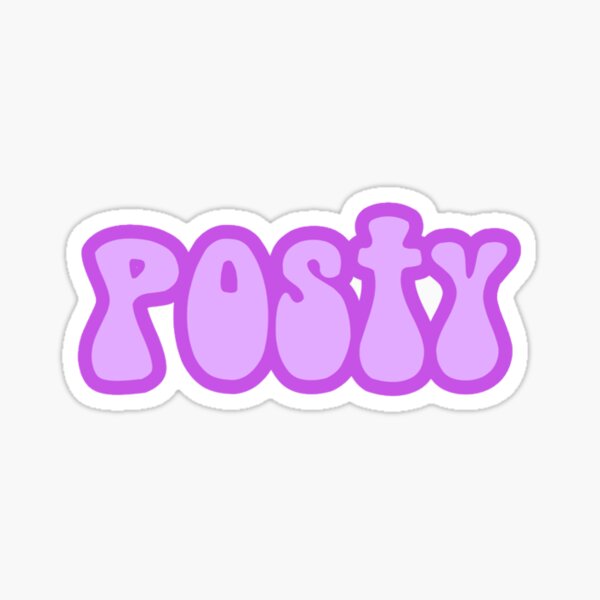 "Posty Post Malone Lavender " Sticker for Sale by sarapicking | Redbubble