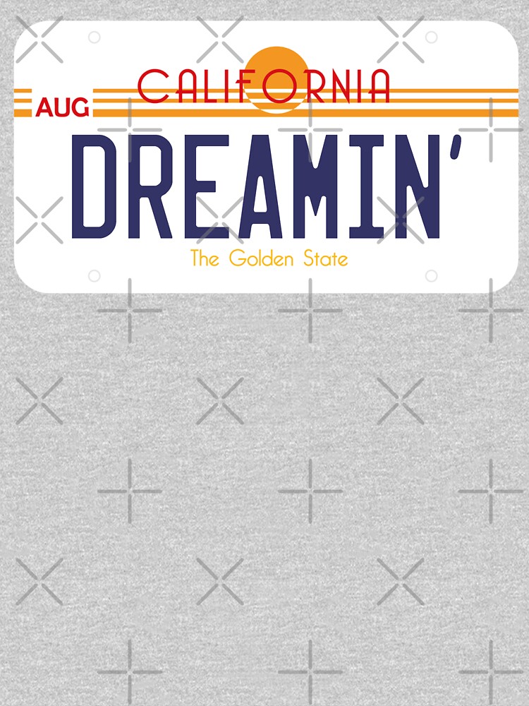 "California Dreamin' License Plate" Essential T-Shirt for Sale by ...