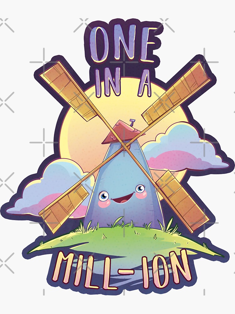 "One In A Million" Sticker for Sale by supermara | Redbubble