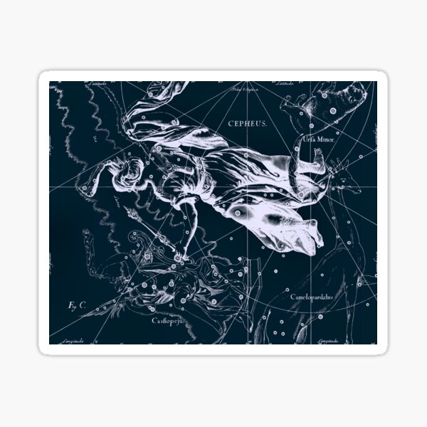 "Cepheus Constellation" Sticker for Sale by irinatsy | Redbubble