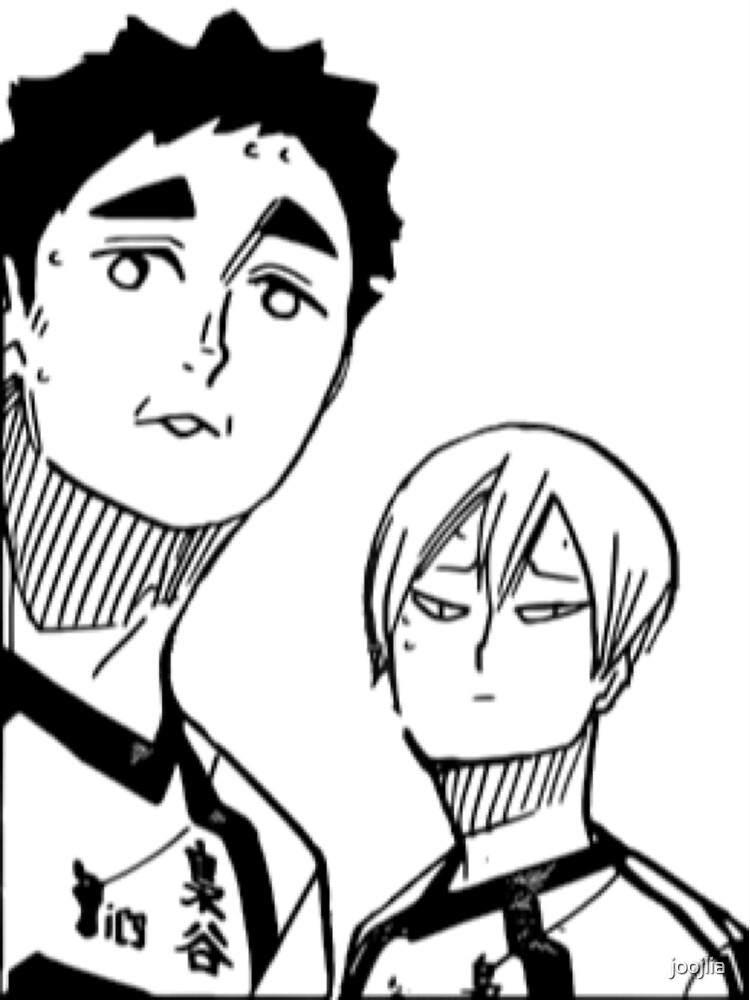 "Konoha and Sarukui Haikyuu Manga Cap" Art Print by joojlia | Redbubble