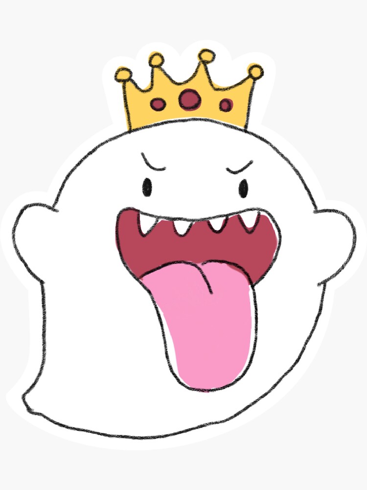 "king boo" Sticker for Sale by cindylatte | Redbubble